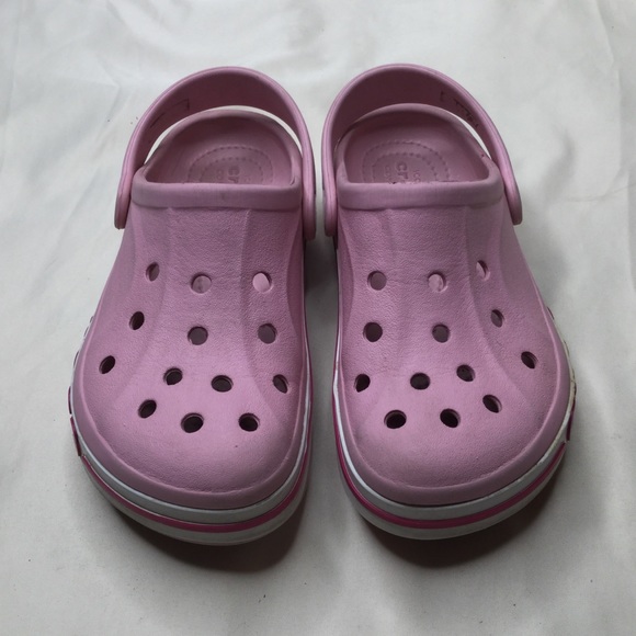 CROCS | Shoes | Crocs Kids Pink Crocband Clogs C2 | Poshmark